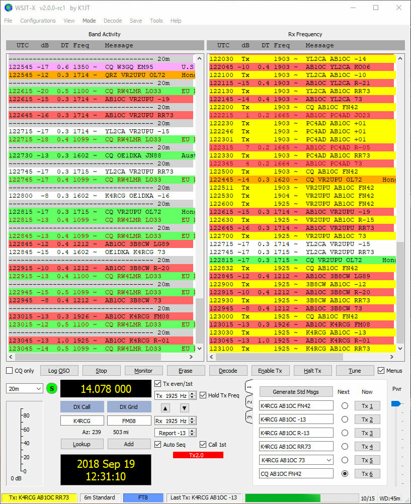 A WSJT-X / FT-8 and WSPR Overview by a New User