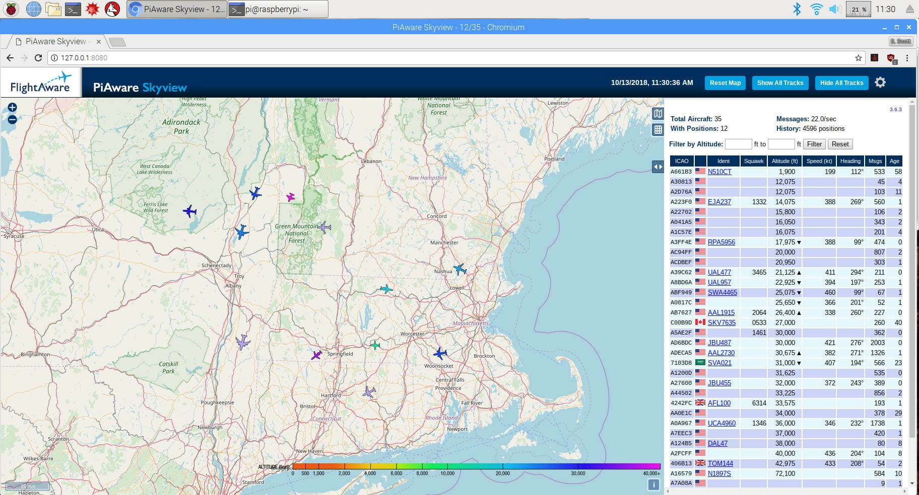 Homebrew ADS-B antenna for airplane tracking - Nashua Area Radio Society