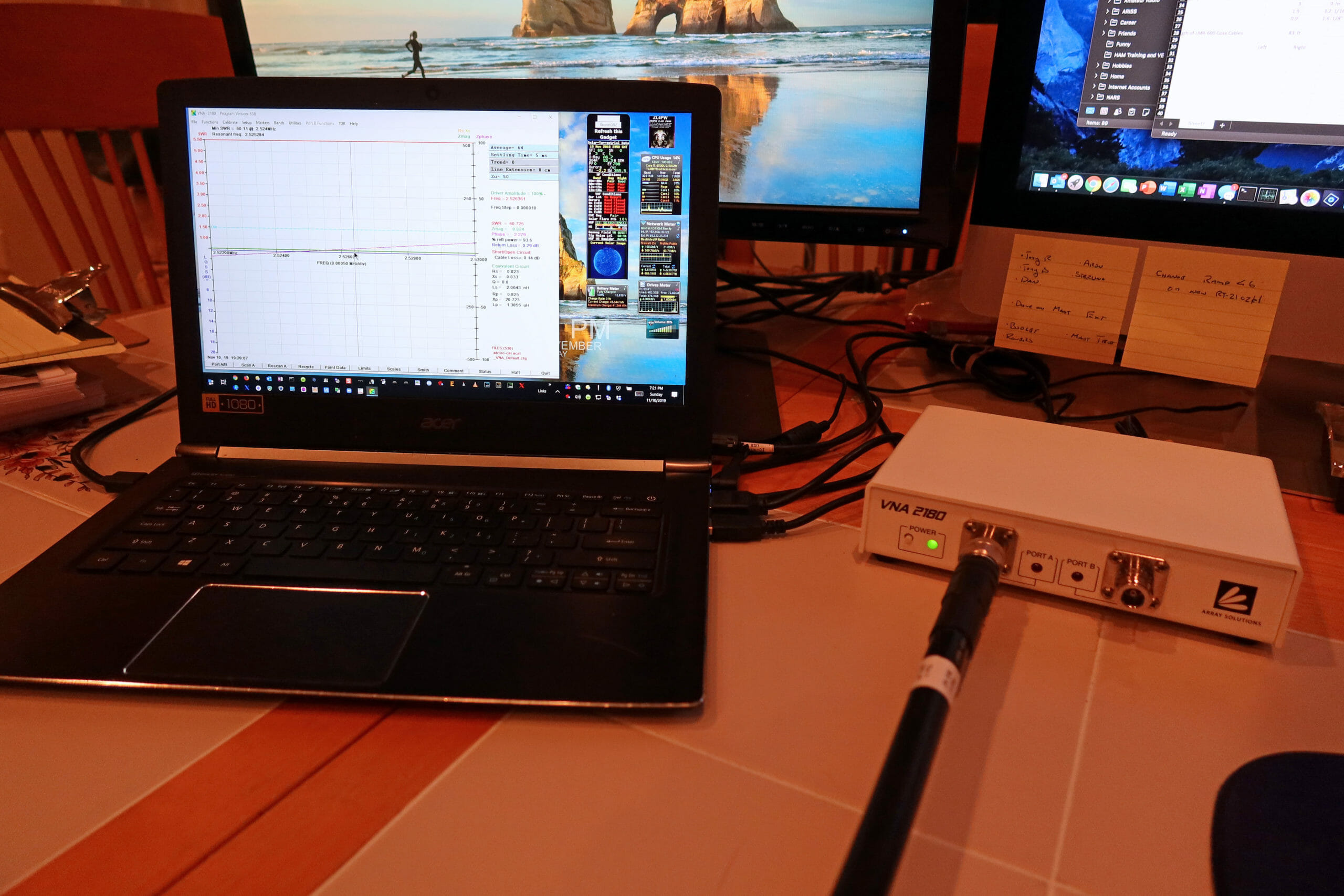 Using a VNA to Phase Tune Coax Cables for a MA65 EME Station